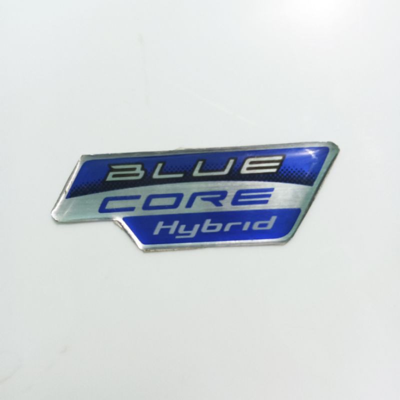 Jual stiker emblem blue core hybrid timbul 3D real picture | Shopee ...