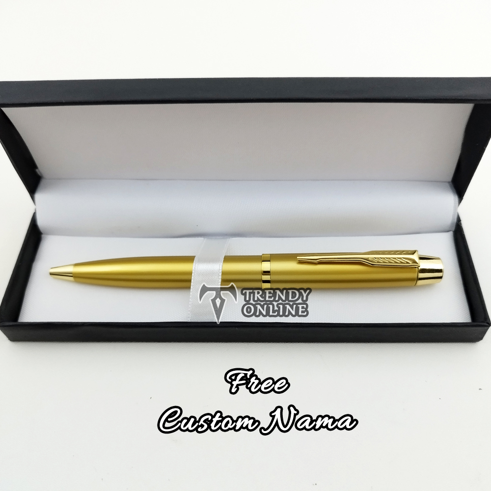 Jual Pulpen TR75 Gold Style FREE GRAFIR Nama, Pulpen + Box Bonus Cetak ...