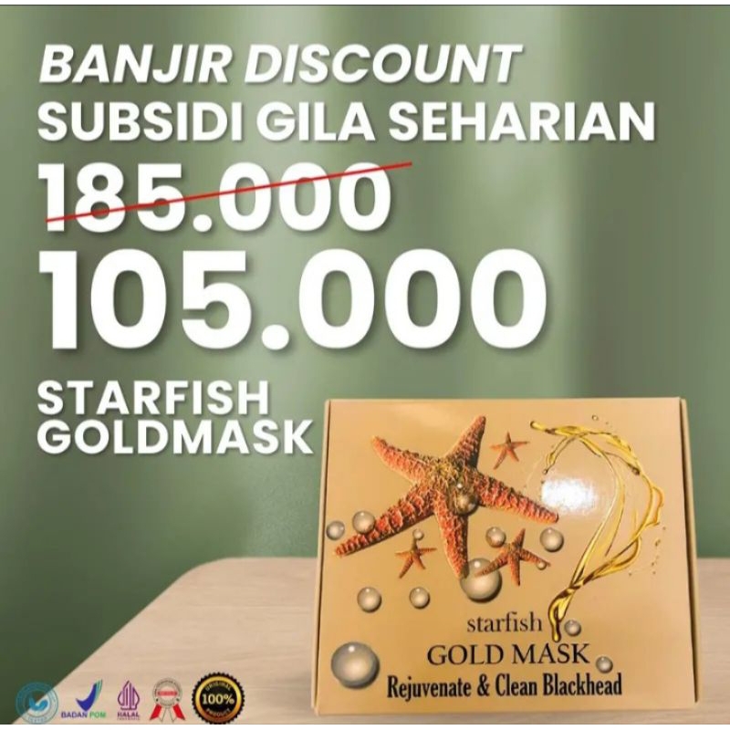 Jual (READY) Dabe Beaute Skincare Starfish Gold Mask/ Gold Masker ...
