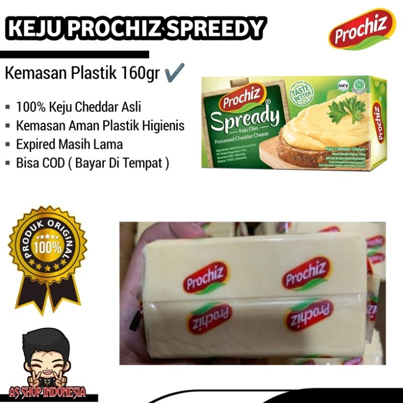 Jual Keju Prochiz Spready Cheddar 160gr Original Termurah | Shopee ...