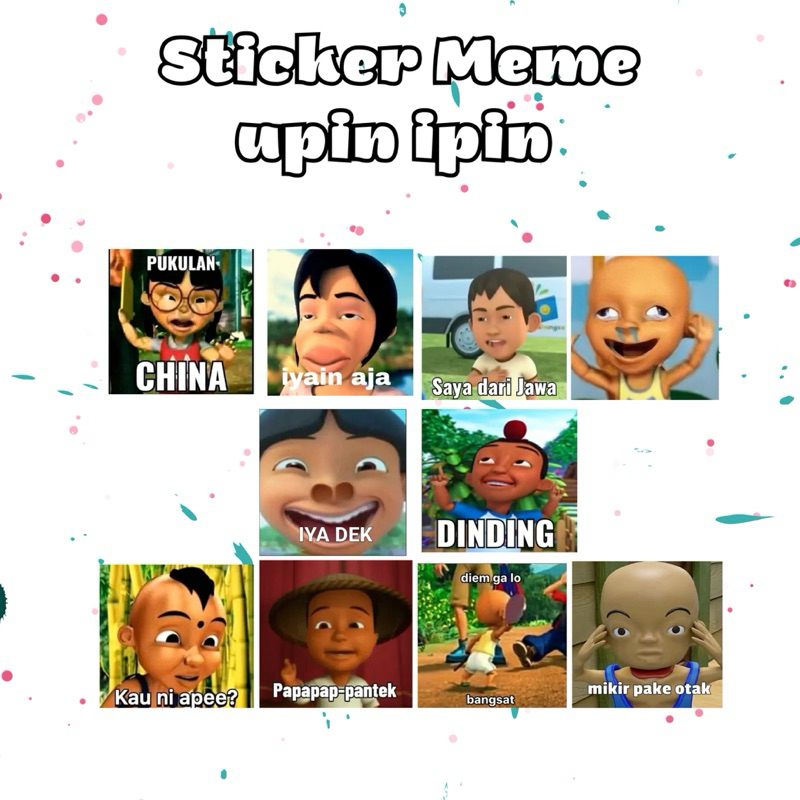Jual Sticker meme upin & ipin | Shopee Indonesia