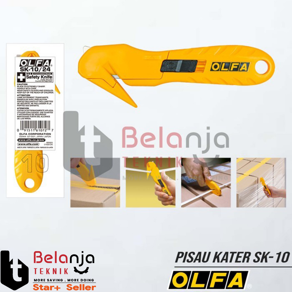 Jual Olfa Safety Cutter SK10 Pisau Kater Pemotong Potong Wrapping SK 10 ...