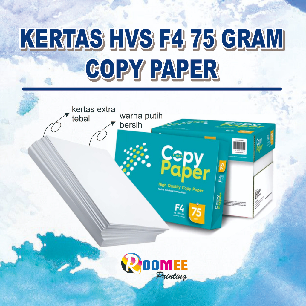 Jual KERTAS HVS F4 75 GRAM COPY PAPER TERMURAH KUALITAS TERBAIK ...