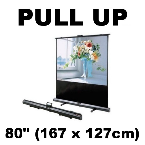 Jual Layar Brite Proyektor Portabel Handy Pull Up 80 Screen Projector ...