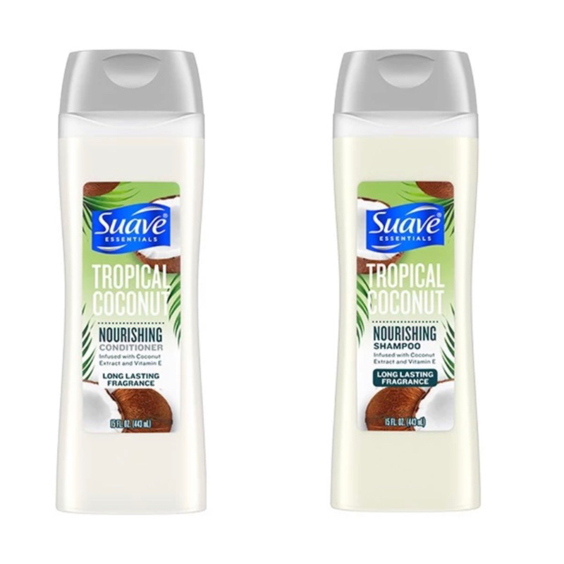 Jual Suave Essentials Nourishing Conditioner / Shampoo Tropical Coconut ...