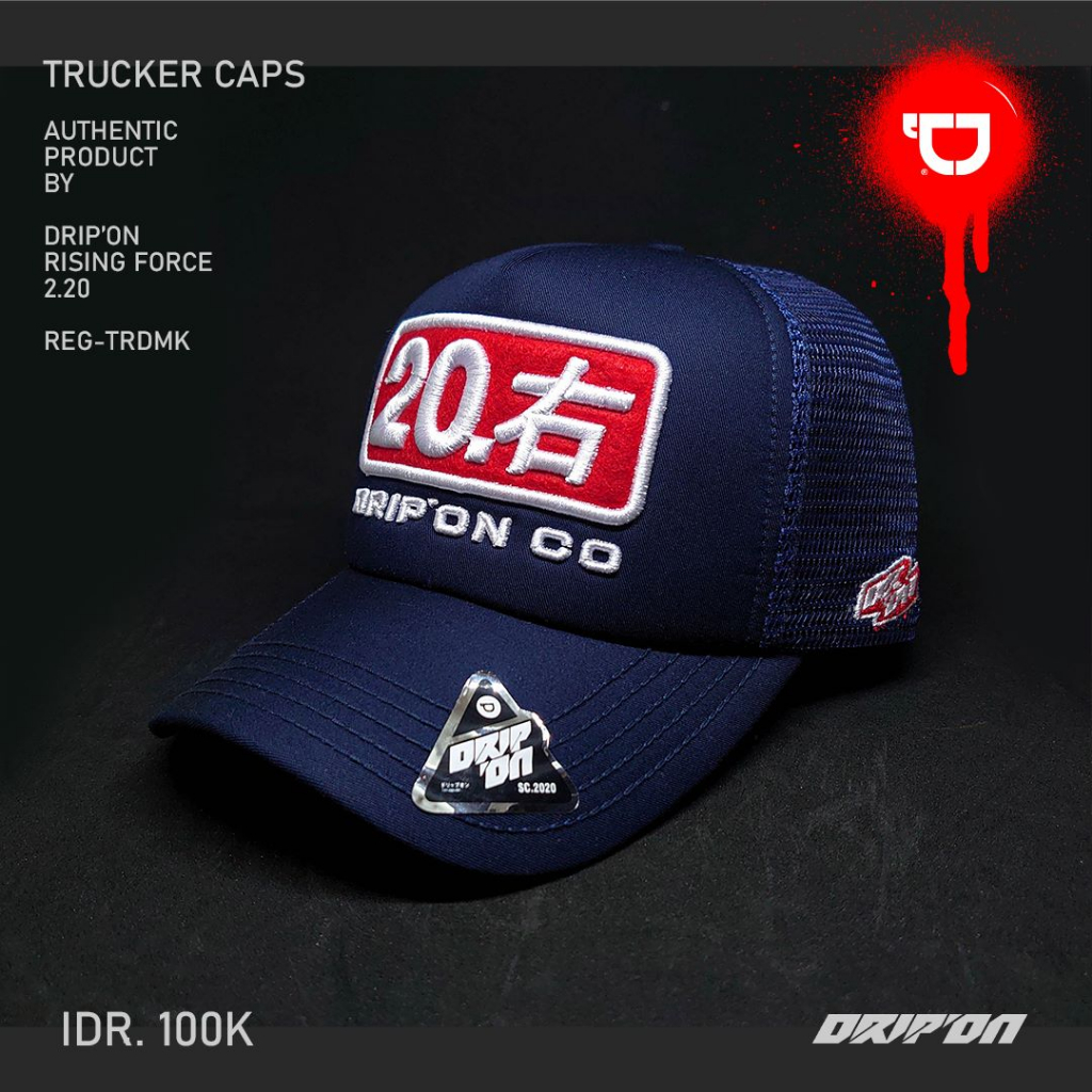 Jual Drip On Topi Trucker Jaring Pria Dewasa Original DO018 | Shopee ...