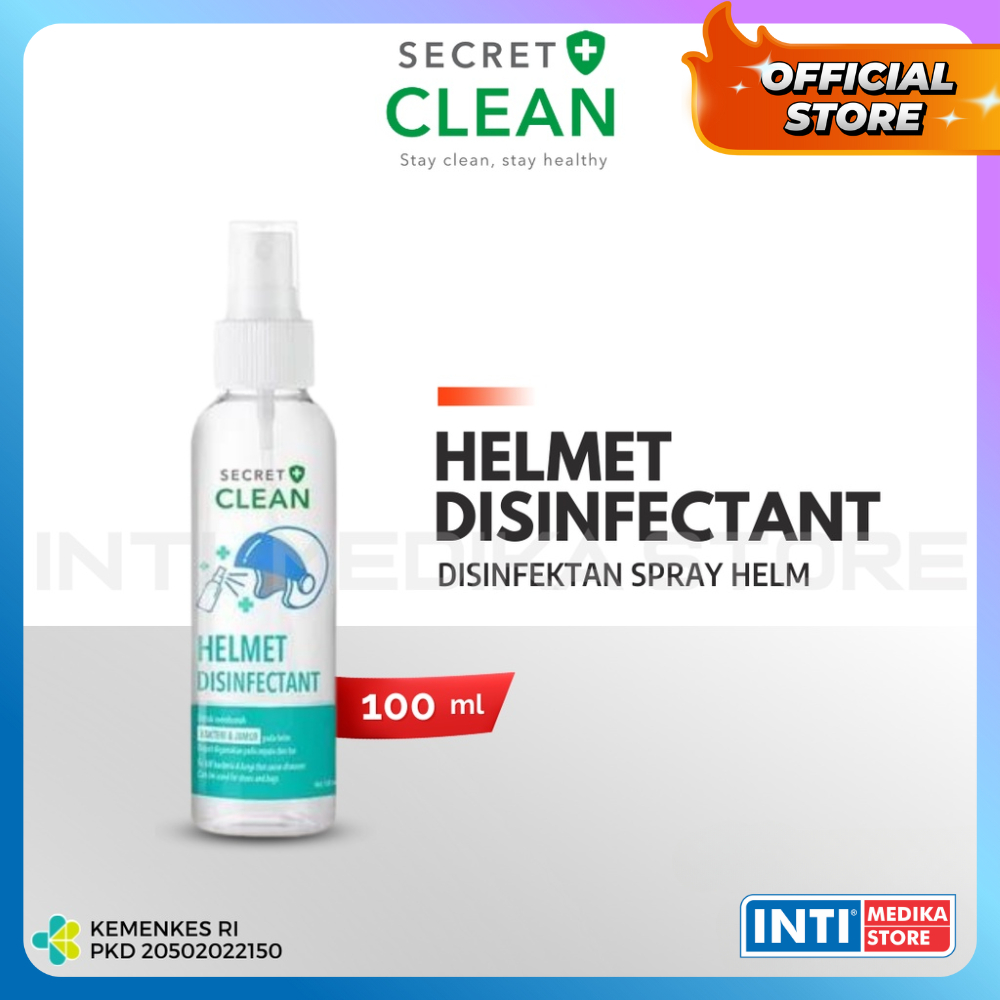 Jual SECRET CLEAN - Helmet Disinfectant 100 ml | Disinfektan Spray Helm ...
