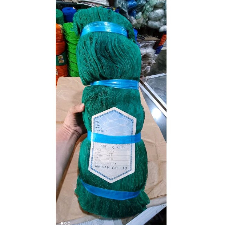 Jual Jaring Nylon Biru & Hijau 1¼", 1½", 2" x d 3 x 100 md. x 100 Yards ...