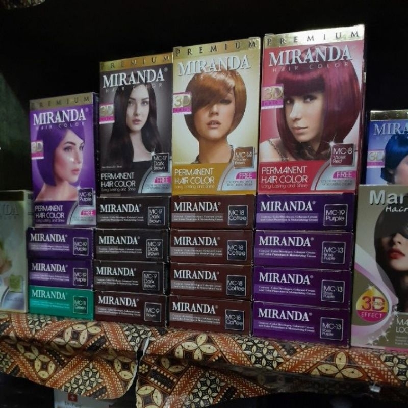 Jual MIRANDA HAIR COLOR PERMANENT (30ml) | Shopee Indonesia