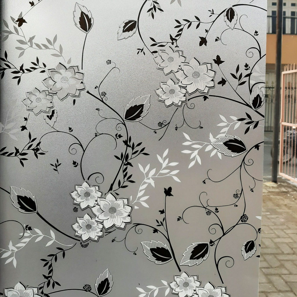 Jual Stiker Kaca Jendela Rumah Tidak Tembus Pandang Ukuran 45cm x 100cm ...