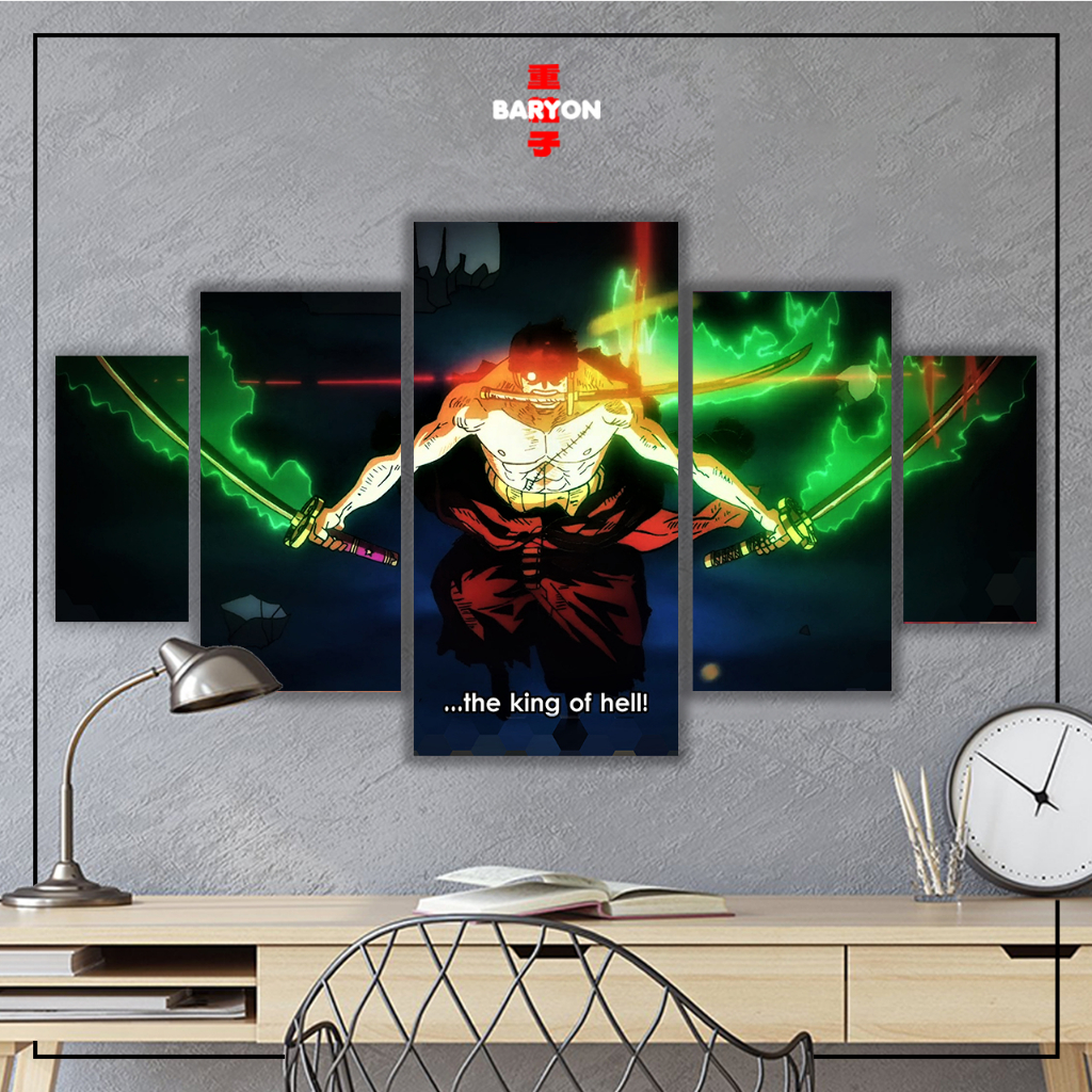Jual BARYON Wall Decor ONE PIECE RORONOA ZORO 1 Set Hiasan Dinding ...