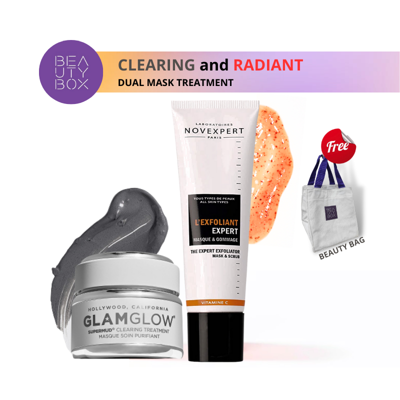 Jual CLEARING AND RADIANT Dual Mask Treatment ( GLAMGLOW AND NOVEXPERT ...