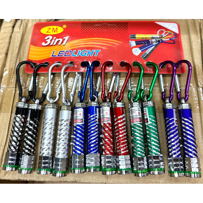 Jual Laser Pointer / Senter Mini /Gantungan Keychain Senter 3 In 1 ...