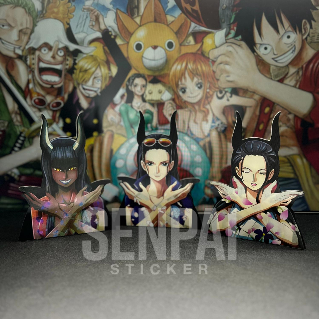 Jual One Piece SENPAI STICKER Stiker Anime 3D TER MURAH Luffy Zoro ...