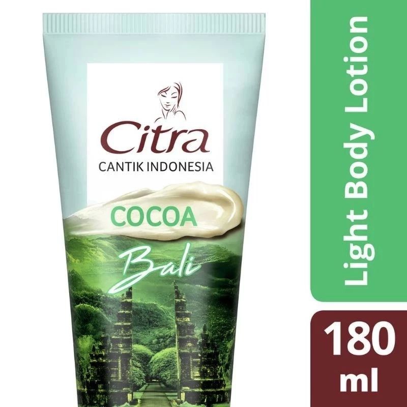 Jual CITRA LIGHT BODY LOTION COCOA BALI 180ML | Shopee Indonesia
