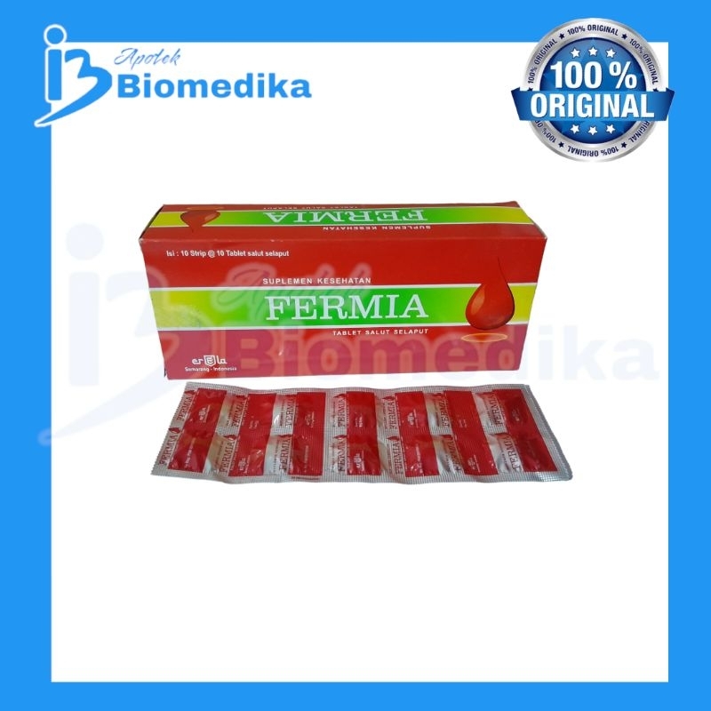 Jual FERMIA TABLET PERBOK ISI 10 STRIP penambah darah | Shopee Indonesia