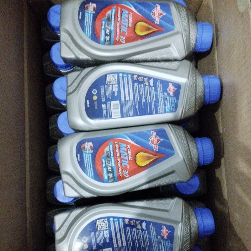 Jual oli federal matic 30 abu2 kemasan NEW 10W-30 isi 24botol (dus ...