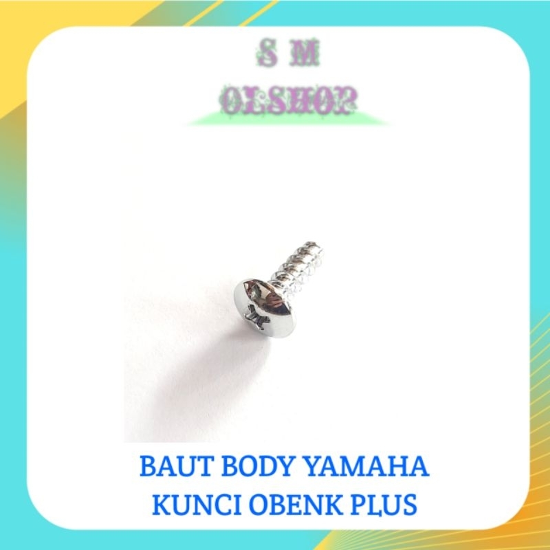 Jual 50 PCS BAUT YAMAHA BAUT ONLY CHROME MOTOR YAMAHA BAUT SKRUP BODY ...