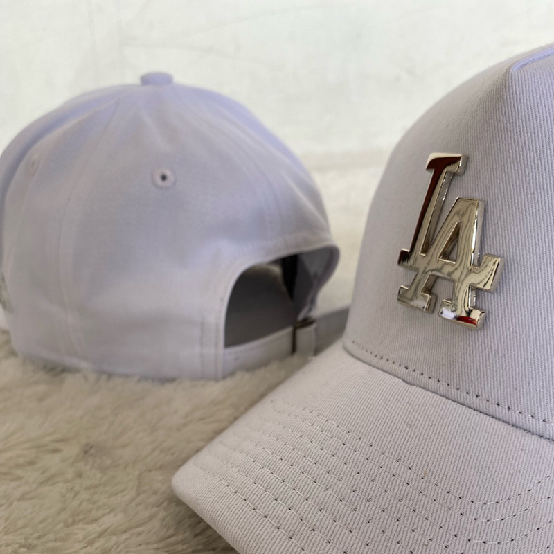 Jual TOPI LA PUTIH LOGO SILVER BESI ORIGINAL PREMIUM | Shopee Indonesia