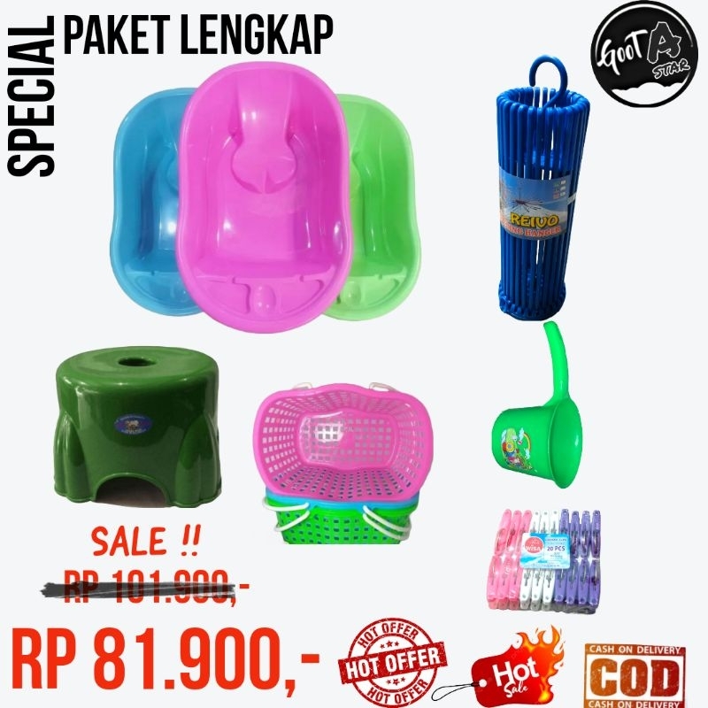 Jual PAKET LENGKAP !! BAK MANDI BAYI + GANTUNGAN BAJU 20STICK + KURSI ...