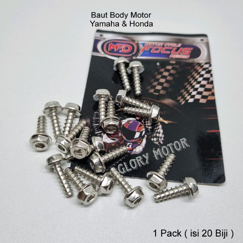 Jual Baut Body Motor [ model 2 Kunci ] Beat / Scoopy / Vario / Mio ...