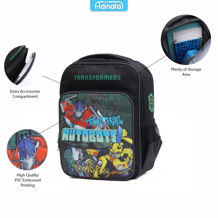 Jual Transformers Prime Backpack M - Adinata / Tas Anak / Tas Ransel ...