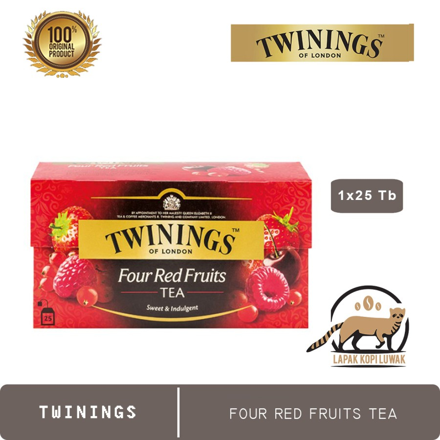 Jual Twinings Tea varian Four Red Fruits Tea | Shopee Indonesia