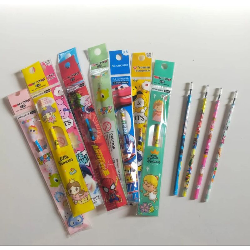 Jual Isi Pulpen Gel | Tinta Pulpen Isi Ulang | Refill Pen Gel Hitam ...