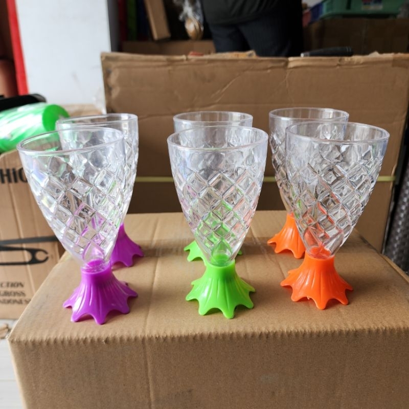 Jual 6 PCS GELAS KOI LARGE BESAR NP / GELAS NANAS BESAR ISI 6 PCS ...