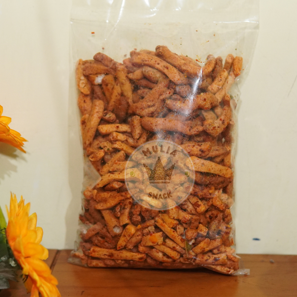 Jual basreng stik pedas dan original daun jeruk 500 gr | Shopee Indonesia