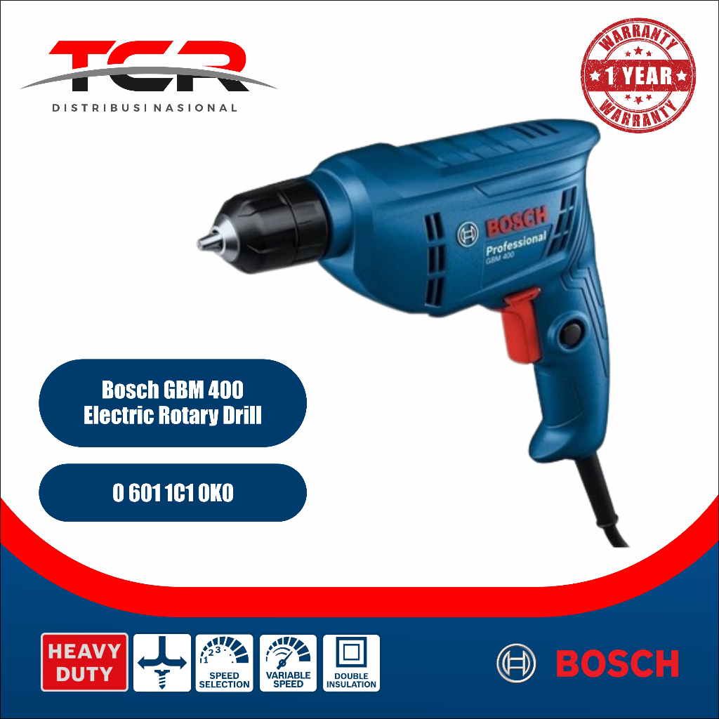 Jual Bosch GBM 400 Drill Bor Listrik 06011C10K0 / Mesin Bor Besi ...