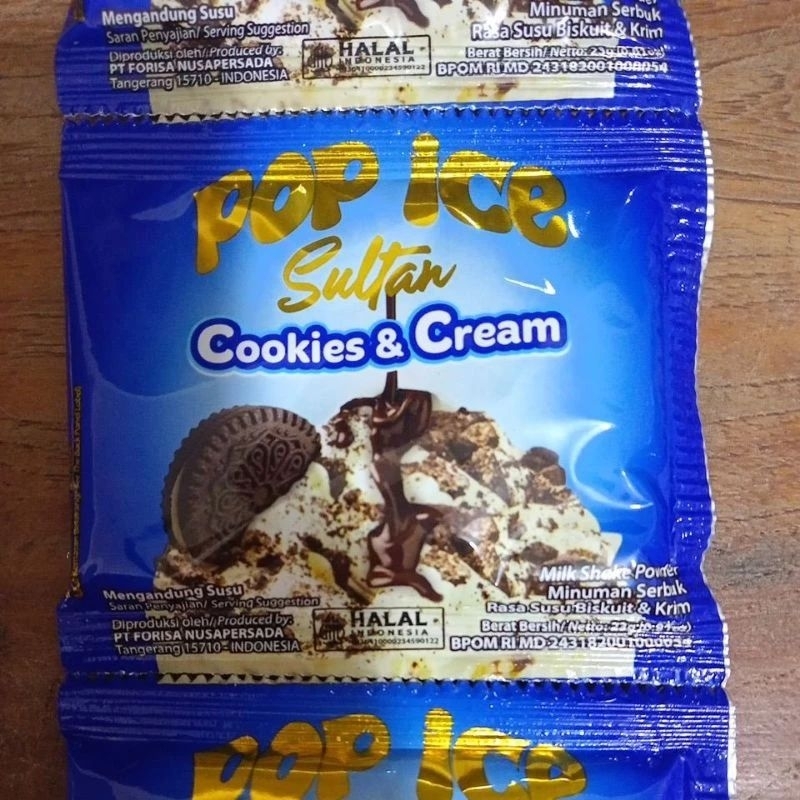 Jual Pop Ice Sultan Rasa Baru Red Velvet / Cookies & Cream | Shopee ...