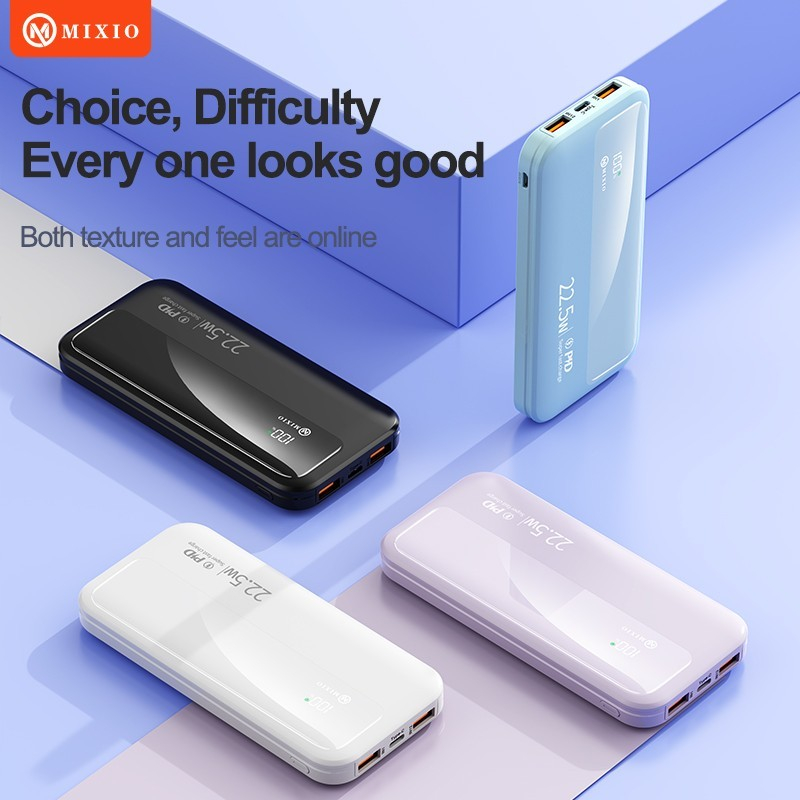 Jual MIXIO MP-01 10000Mah Macaron Powerbank Slim Fast Charging Type C ...