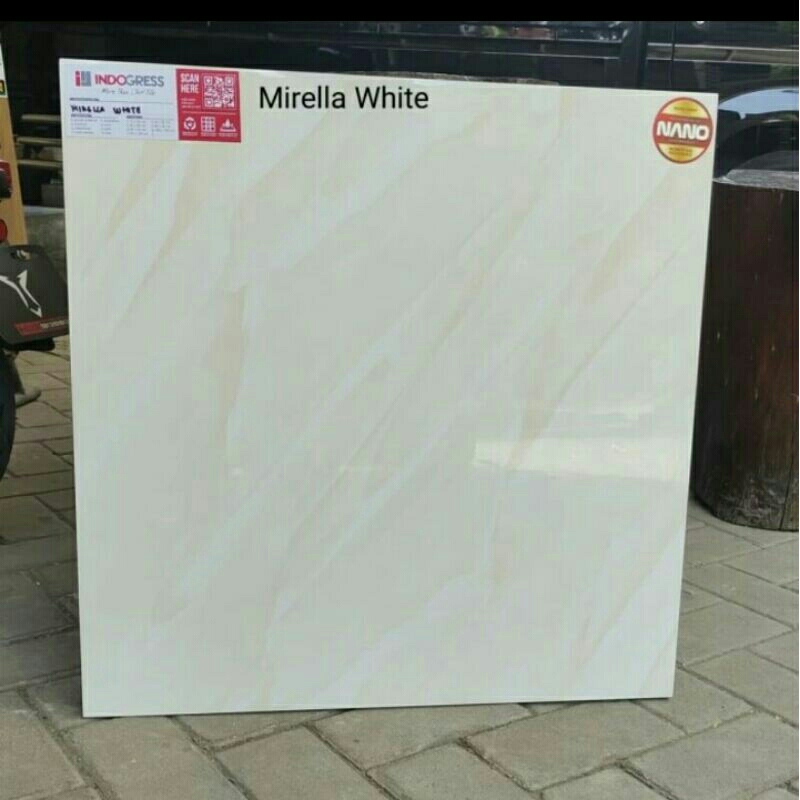Jual granit lantai 60x60/mirella white/indogress | Shopee Indonesia