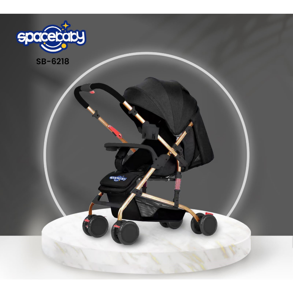 Jual BABY STROLLER SB-6218 / sb 6218 (REVERSIBLE STIR) SPACEBABY - ggowes laju | Shopee Indonesia