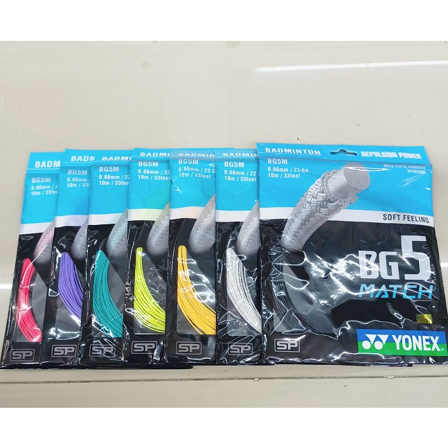 Jual Senar Bulutangkis Yonex Senar Badminton Yonex BG 5 MATCH SP ORIGINAL | Shopee Indonesia