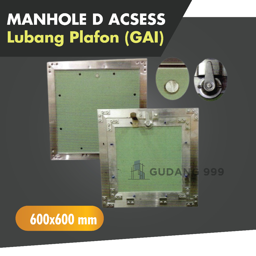 Jual manhole / mainhole 600 x 600 mm / gypsum plafon wr 12 mm / d ...