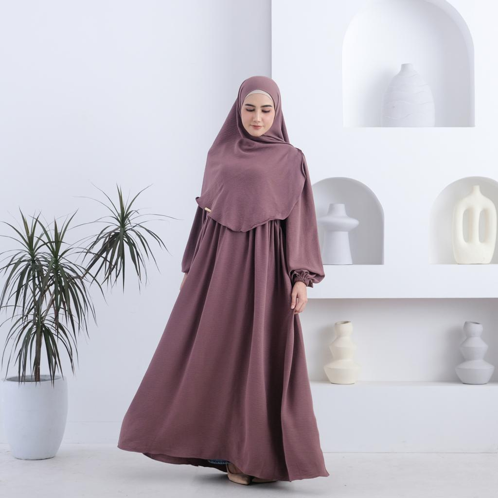 Jual GAMIS ZOYA SET PASHMINA (CRINCKLE PREMIUM) | Shopee Indonesia