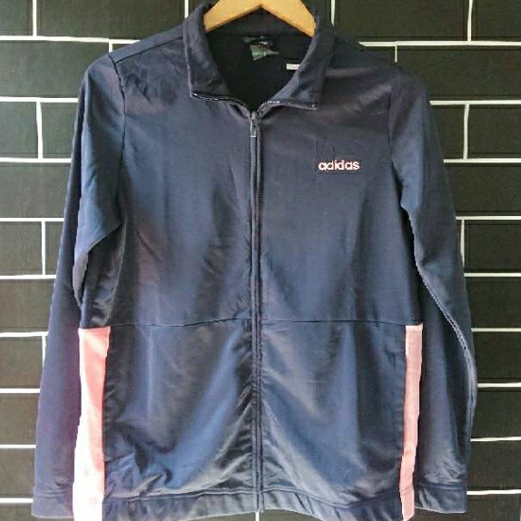 Jual Adidas Tracktop Jacket Biru Navy | Shopee Indonesia