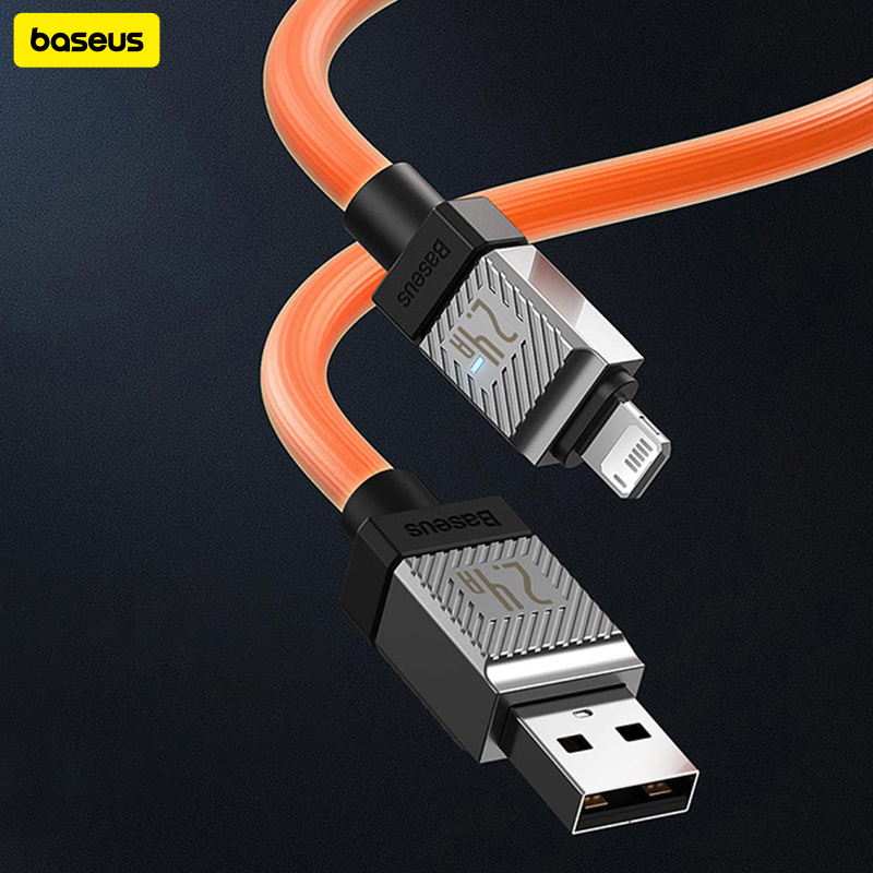 Jual Baseus CoolPlay Series Fast Charging Cable USB to iP 2.4A 1m ...
