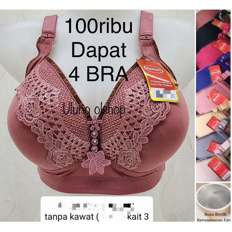 Jual 2GRATIS 1(dpt 3 BRA JUMBO CUP C KAIT 3 IMPORT PREMIUM (100ribu dpt3) campur warna 107 ...