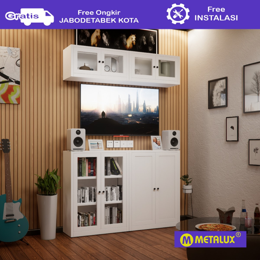Jual METALUX SANDA - Lemari Pajangan Besi Set | Steel Rack Display Set ...