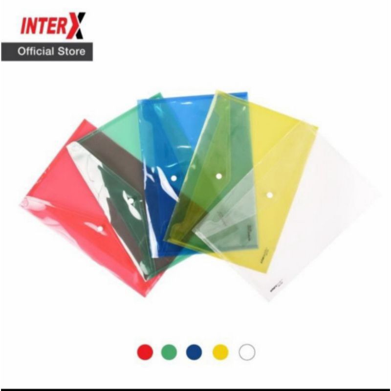Jual Map Kancing A5 Transparant/Bening Inter X (12 Pcs) | Shopee Indonesia
