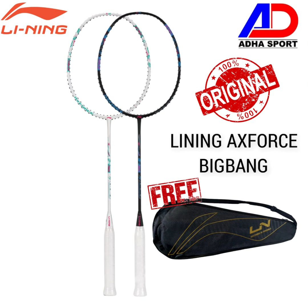 Jual Raket Badminton Lining Axforce Bigbang Original Raket Bulutangkis ...