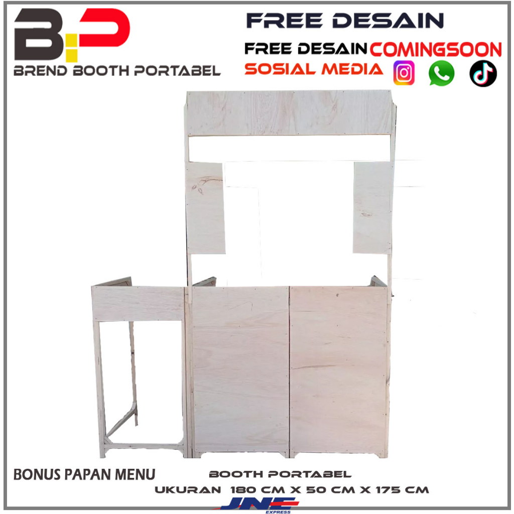 Jual Booth Portable 140 x 50 x 175 / Gerobak Lipat / Meja Jualan ...