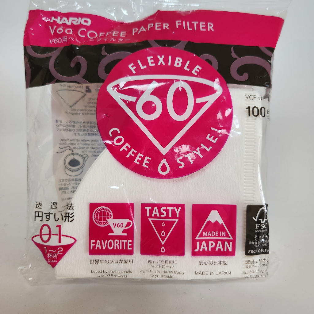 Jual HARIO JAPAN Paper Filter V60 | Kertas Saring Kopi V60 | 01/02 ...