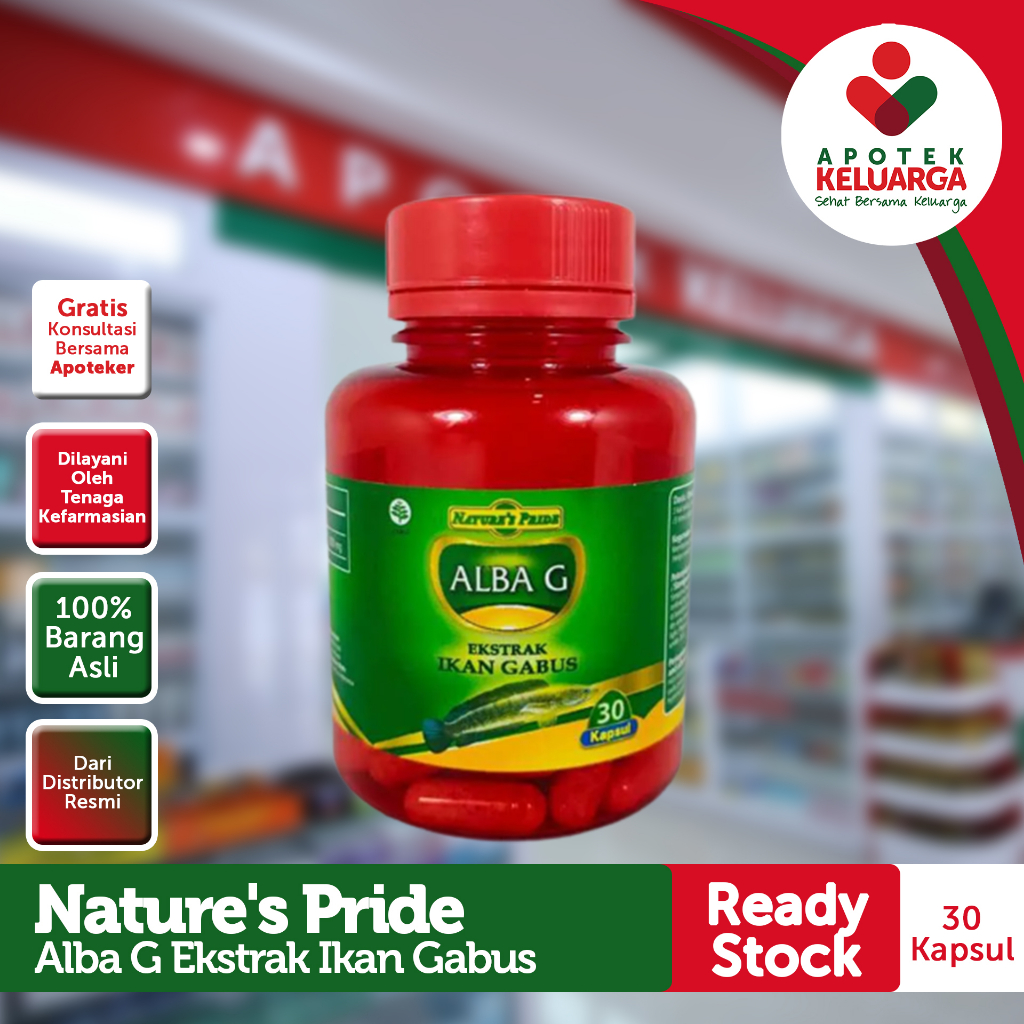 Jual nature's pride Alba G isi 30 #kapsul penyembuhan luka | Shopee ...