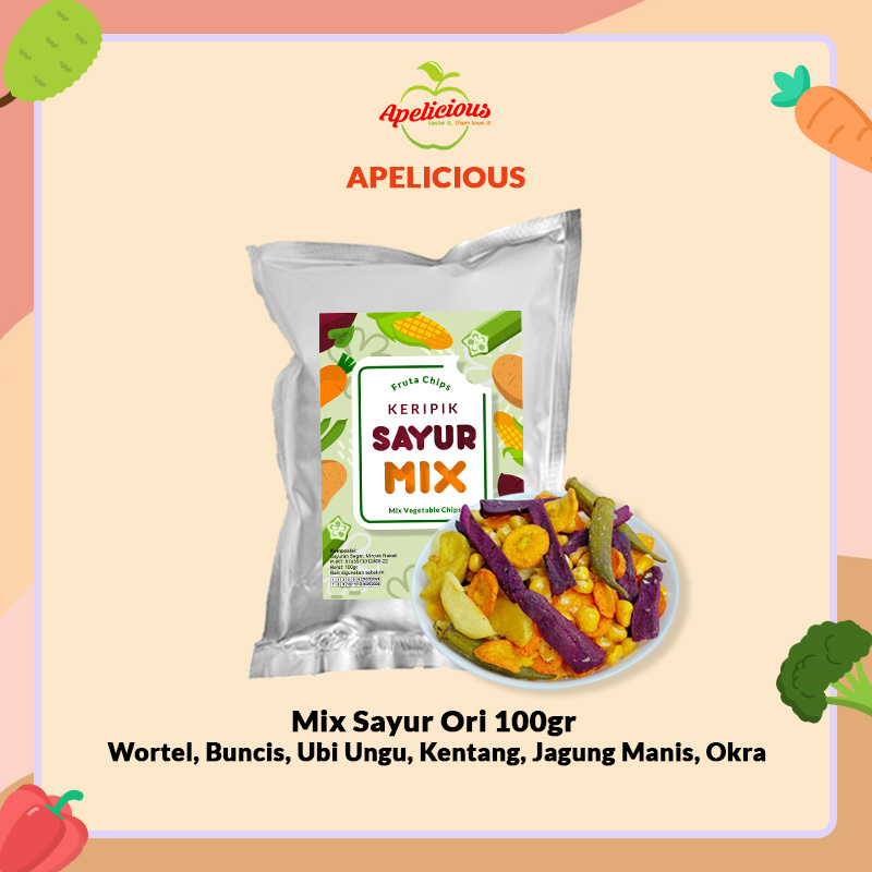 Jual APELICIOUS [GRATIS MIX KERIPIK SAYUR TEPUNG CRISPY] MIX KERIPIK ...