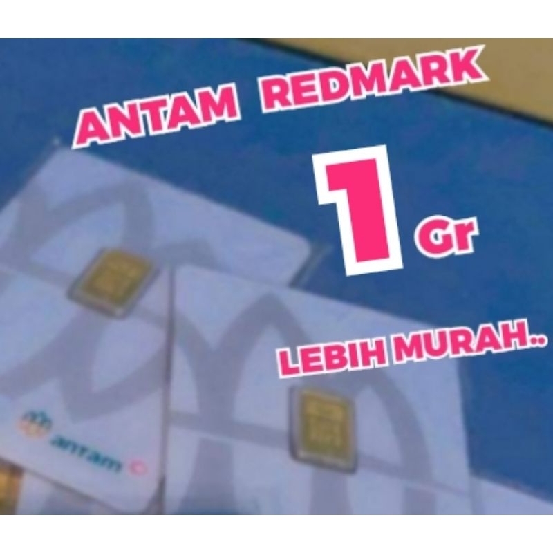 Jual Emas LM Antam 1 gram gr RM 2024 Redmark Logam Mulia 1gr MURAH TERBARU | Shopee Indonesia
