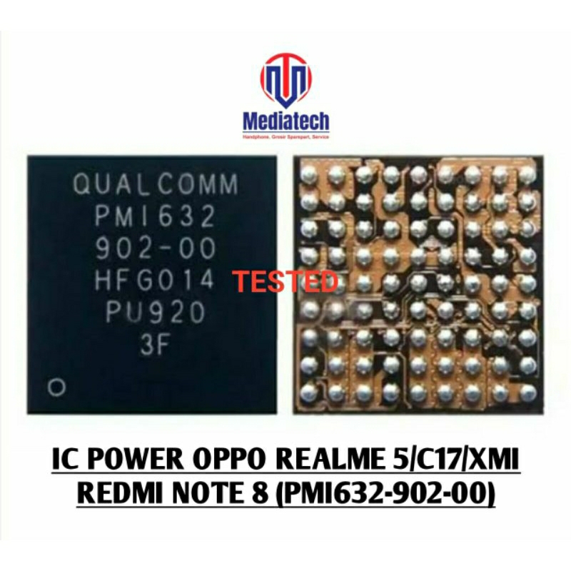 Jual IC POWER OPPO REALME 5/C17/XMI REDMI NOTE 8 (PMI632-902-00 ...